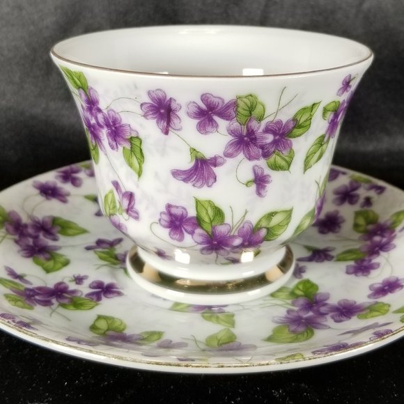 Inarco | Kitchen | Vintage Inarco Porcelain Violet Chintz Handleless ...